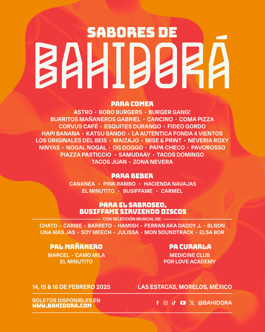 ¡Bahidorá 2025 anuncia su Line-Up gastronómico! - México Informa