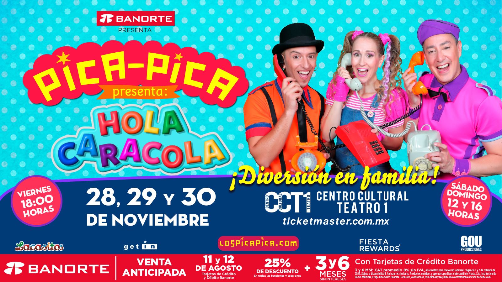 Los Pica Pica regresan a México con su espectáculo "Hola Caracola ...